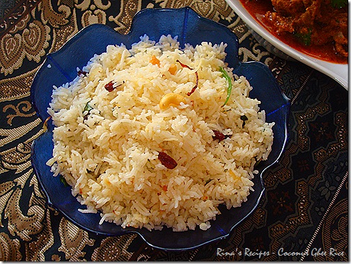 Rina's Recipes: Ghee Coconut Rice